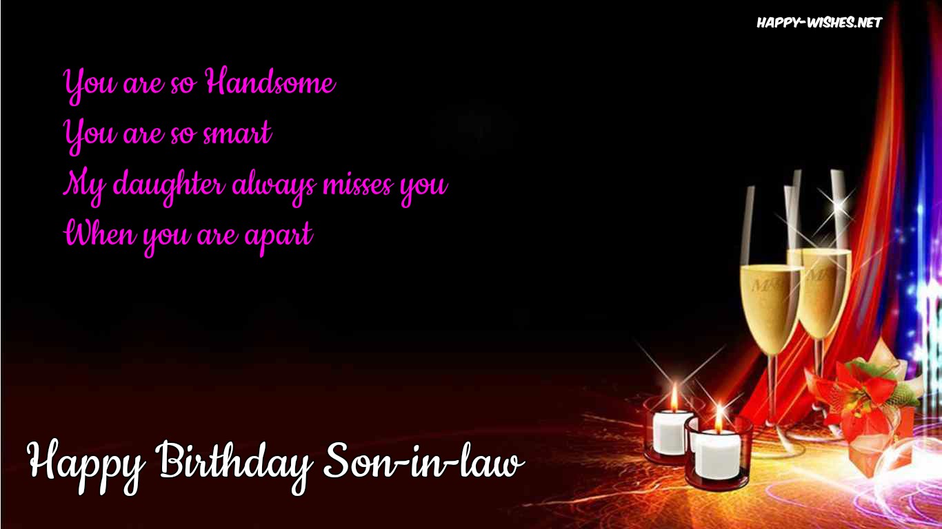 Happy Birthday Wishes For Son In Law Quotes Messages