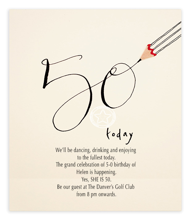 50th Birthday Invitation Wording Samples